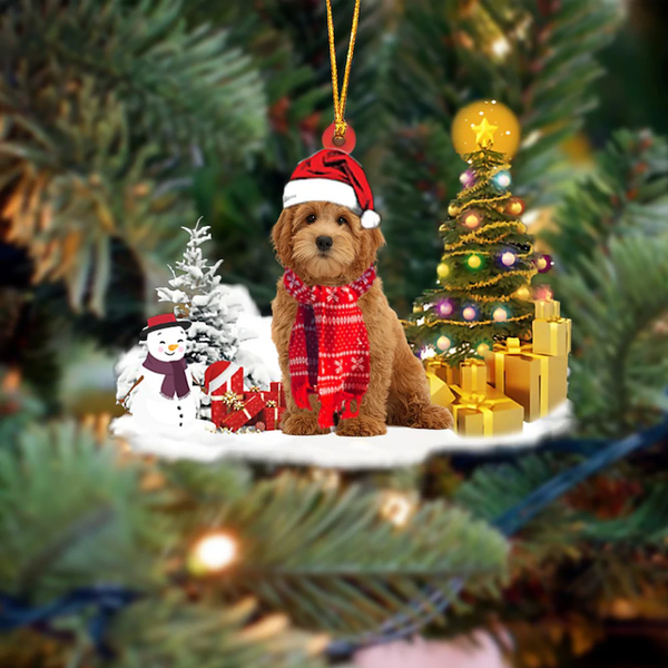 Goldendoodle Christmas Ornament SM039 - FreedPick