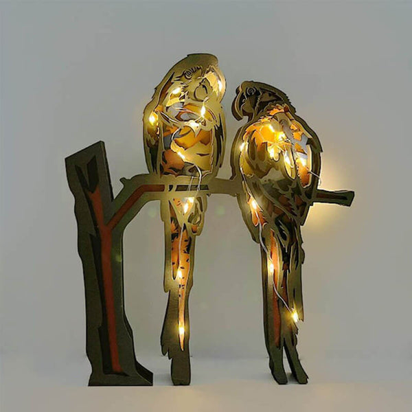 Scarlet Macaw Carving Handcraft Gift - FreedPick