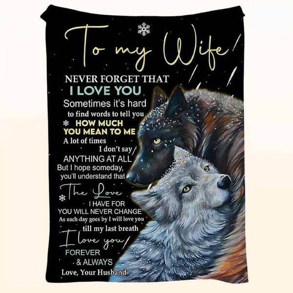 To My Wife - From Husband - A609 - Premium Blanket - FreedPick