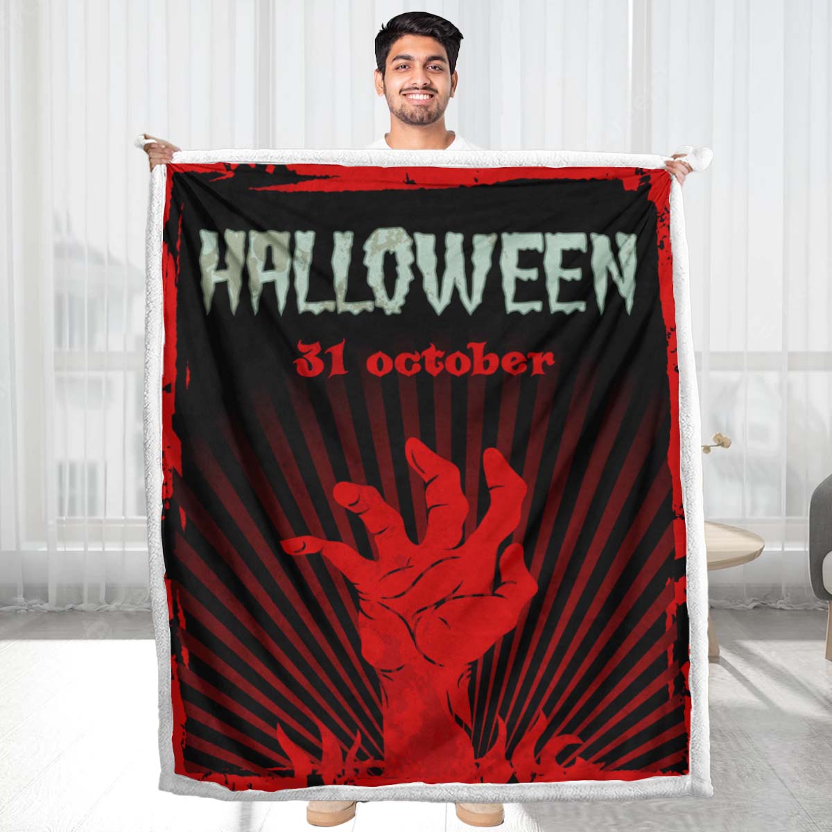 Bloody Hands - A520 - Halloween Premium Blanket - FreedPick
