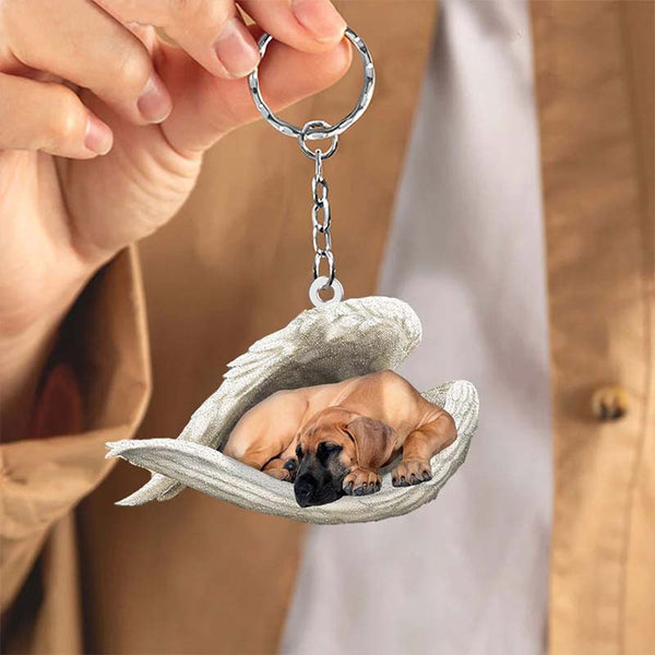 Sleeping Angel Acrylic Keychain Great Dane SA161 - FreedPick
