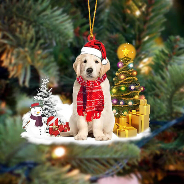 Golden Retriever Christmas Ornament SM002 - FreedPick