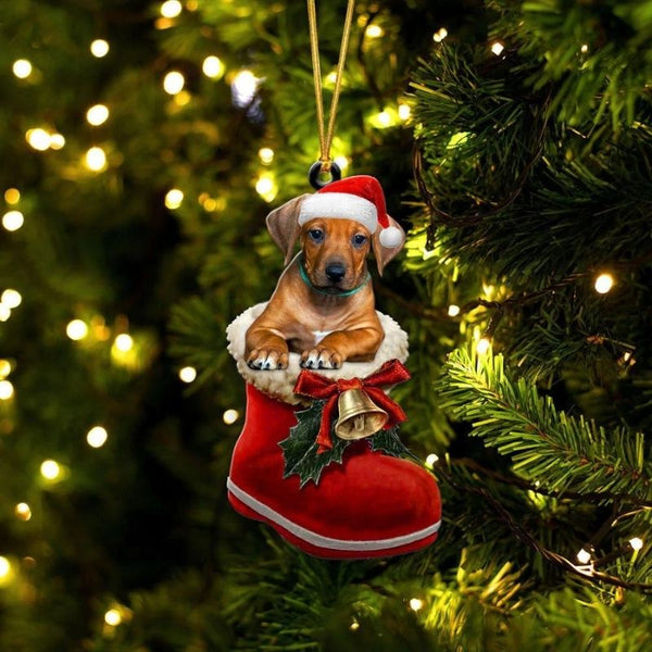 Rhodesian Ridgeback In Santa Boot Christmas Hanging Ornament SB118 ...