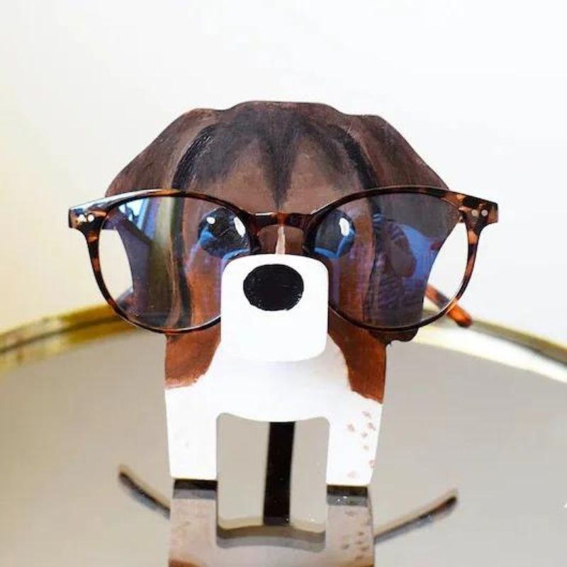 Handmade Glasses Stand Beagle - FreedPick