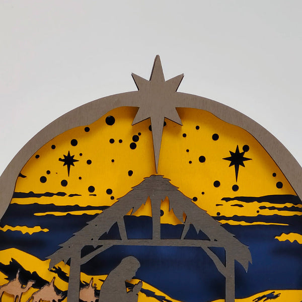 Nativity Scene Carving Handcraft Gift - FreedPick